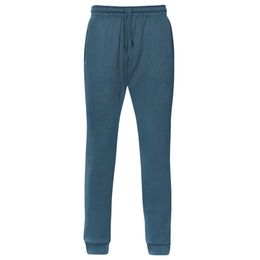 Sweathose TRIGEMA "TRIGEMA Sweathose", Damen, Gr. XL, US-Gr&ouml;&szlig;en, blau (jeans, melange), 70% Baumwolle, 30% Polyester, Hosen Sweathose