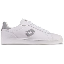 Sneaker Lotto, Damen, Gr. 36, blau (wei&szlig;, leuchtendesblau), Synthetik, clean, Schuhe Sneaker, - mit modischen Farbakzenten