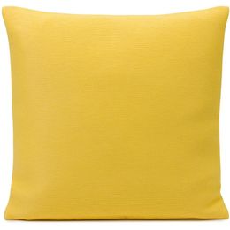 Gözze Kissenhülle GÖZZE "Rhodos" Gr. 1, gelb, B:40cm L:40cm, Polyester, Obermaterial: 65% Polyacryl, 35% Polypropylen, Kissenbezüge, Kissenhülle