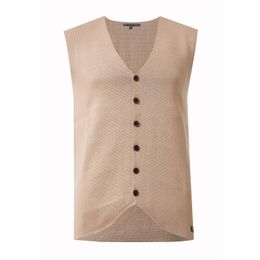 Strickjacke Rusty Neal, Herren, Gr. L, braun (camelfarben), 50% Polyacryl, 50% Baumwolle, unifarben, normal, Strickjacken Strickweste, in dezentem Strickmuster