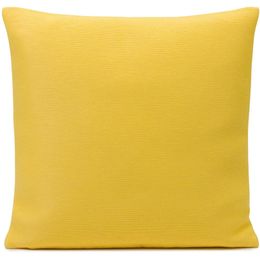Gözze Kissenhülle GÖZZE "Rhodos" Gr. 2, gelb, B:50cm L:50cm, Polyester, Obermaterial: 65% Polyacryl, 35% Polypropylen, Kissenbezüge, Kissenhülle