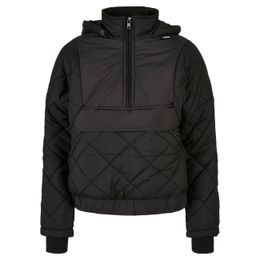 Winterjacke Urban Classics "Urban Classics Damen", Damen, Gr. L, schwarz, 100% Polyester, unifarben, oversize, ohne Ausschnitt, Jacken