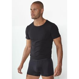 Unterziehshirt s.Oliver, Herren, Gr. XXL, schwarz, Jersey, Obermaterial: 50% Baumwolle, 43% Modal (TENCEL™), 7% Elasthan (LYCRA), unifarben, körpernah, Rundhals, Unterhemden, aus weichem Modal