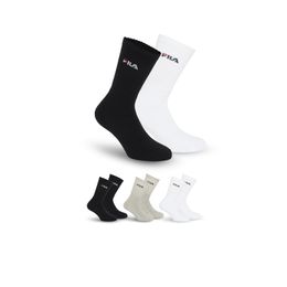 Tennissocken Fila "UNISEX CREW TENNIS FULL TERRY SOCKS", Herren, Gr. 35-38, blau (classic), Baumwollmischung, unifarben, normal, Socken, mit dezentem Logoschriftzug