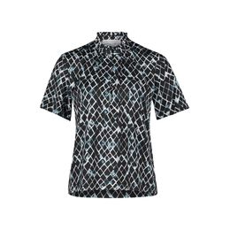 BETTY & CO Schlupfbluse BETTY & CO "Betty & Co Damen Schlupfbluse mit Flügelärmeln", Damen, Gr. 36, schwarz (mint, schwarz), Obermaterial: 100% Polyester., figurumspielend, Blusen