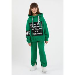 Sweathose Gulliver, Jungen, Gr. 152, EURO-Größen, grün, 100% Baumwolle, unifarben, lang, Hosen, mit regulierbarem Bund