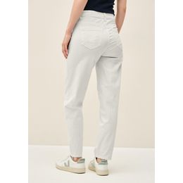 Loose-fit-Jeans Cecil, Damen, Gr. 33, L&auml;nge 28, grau (cobble grau), Jeans, 88% Baumwolle, 10% Polyester, 2% Elasthan, gestreift, kn&ouml;chelfrei, Jeans, High Waist