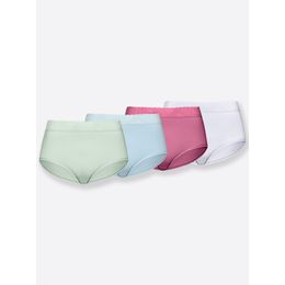 wäschepur Taillenslip WÄSCHEPUR, Damen, Gr. 38, bunt (farbig, sortiert), 95% Baumwolle, 5% Elasthan, Unterhosen