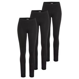 Leggings Flashlights, Damen, Gr. 38, N-Gr, schwarz, Jersey, Obermaterial: 95% Baumwolle, 5% Elasthan, Basic, eng knöchellang, Hosen, Basics