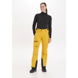 Langarmshirt WHISTLER "Blume", Damen, Gr. 38, schwarz, 92% Polyester, 8% Elasthan, unifarben, normal, Shirts, mit Reißverschluss und Stehkragen