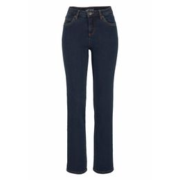 Gerade Jeans Arizona "Comfort-Fit", Damen, Gr. 36, N-Gr, blau (dunkelblau), Jeans, Obermaterial: 98% Baumwolle, 2% Elasthan, normal lang, Jeans, High Waist, Topseller