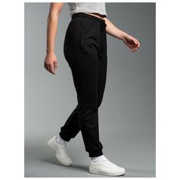 Sweathose TRIGEMA "TRIGEMA Jogginghose", Damen, Gr. 5XL, US-Gr&ouml;&szlig;en, schwarz, 70% Baumwolle, 30% Polyester, Hosen Sweathose