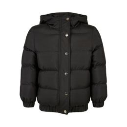 Winterjacke Urban Classics "Urban Classics Damen Girls Hooded Puffer Jacket", Mädchen, Gr. 110/116, schwarz, 100% Polyester, unifarben, normal, ohne Ausschnitt, Jacken