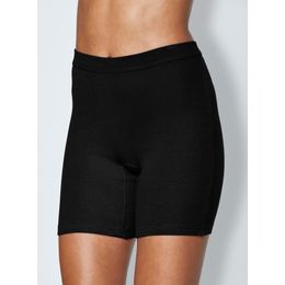 wäschepur Lange Unterhose WÄSCHEPUR, Damen, Gr. 42, schwarz, 100% Baumwolle, Unterhosen