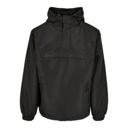 Allwetterjacke Brandit "Brandit Herren Summer Pull Over Jacket", Herren, Gr. XL, schwarz, 100% Polyester, mehrfarbig, Casual, normal, ohne Ausschnitt, Jacken