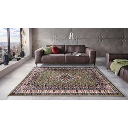 Teppich Hanse Home "Parun Täbriz" Gr. 3, grün, B:120cm H:9mm L:170cm, Polypropylen (PP), Teppiche, Kurzflor, Orient, Läufer, Vintage, Esszimmer, Wohnzimmer, Flur
