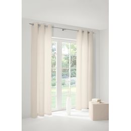 Guido Maria Kretschmer Home & Living Vorhang "0" Gr. 1, beige (natur), B:142cm H:145cm, Jacquard, Baumwolle (Bio-Baumwolle), GUIDO MARIA KRETSCHMER HOME & LIVING, Gardinen, 0