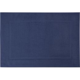 Badematte Framsohn FROTTIER "Uni Basic Hotelmatte" Gr. 2, blau (jeansblau), H:11mm, Baumwolle, Badematten, Badematte, gro&szlig;e Farbpalette, Hergestellt in &Ouml;sterreich, Badezimmerteppich