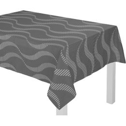Tischdecke WIRTH "LUPARA" Gr. 3, grau, B:130cm L:160cm, Baumwolle, Polyester, Tischdecken, Tischdecke