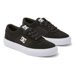 Sneaker DC Shoes "Teknic", Damen, Gr. 5(36), schwarz-wei&szlig; (schwarz, wei&szlig;), Obermaterial:OBERMATERIAL: LEDER (KUH) / FUTTER: TEXTIL / AUSSENSOHLE: GUMMI;, Schuhe Sneaker