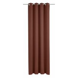 Vorhang WIRTH "Dim out" Gr. 3, braun, B:145cm H:220cm, Polyester, Gardinen
