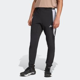 Sporthose adidas Performance "TECH APP S-PANT", Herren, Gr. 3XL, N-Gr, schwarz, halo silber, Obermaterial: 87% Polyester, 13% Elasthan, Hosen Sporthose