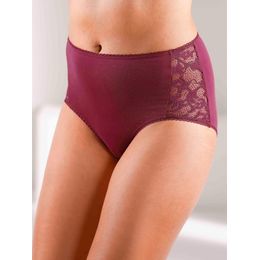 wäschepur Taillenslip WÄSCHEPUR, Damen, Gr. 42, rot (bordeaux), 95% Baumwolle, 5% Elasthan, Unterhosen