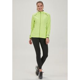 Laufjacke Endurance "CULLY XQL", Damen, Gr. 44, gelb (neongelb), 100% Polyester, mehrfarbig, normal, ohne Ausschnitt, Jacken, mit reflektierenden Elementen