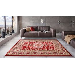 Teppich Hanse Home "Parun Täbriz" Gr. 3, rot, B:120cm H:9mm L:170cm, Polypropylen (PP), Teppiche, Kurzflor, Orient, Läufer, Vintage, Esszimmer, Wohnzimmer, Flur