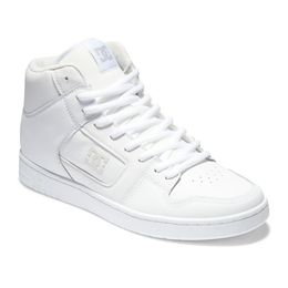 Sneaker DC Shoes "Manteca 4 Hi", Herren, Gr. 9(42), wei&szlig; (wei&szlig;, wei&szlig;, battleship), Obermaterial:51.34% Leder, 48.66% Synthetikmaterial;, Schuhe Sneaker