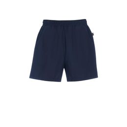 Jerseyhose TRIGEMA "TRIGEMA Shorts aus 100% Baumwolle", Damen, Gr. S, US-Größen, blau (navy), 100% Baumwolle, Sportlich, Hosen