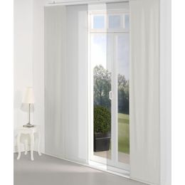 Schiebegardine WIRTH "Torbole" Gr. 1, braun (hellbraun), B:60cm H:145cm, Jacquard, Baumwolle, Polyester, Gardinen