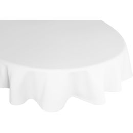 Tischdecke WIRTH "NEWBURY" Gr. 2, weiß, B:130cm L:190cm, Baumwolle, Polyester, Tischdecken, Tischdecke, oval