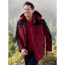 Funktionsjacke Catamaran, Herren, Gr. 50, rot (dunkelrot, schwarz), 100% Polyester, Wattierung:100% Polyester, Weste:100% Polyester, gemustert, mehrfarbig, Jacken