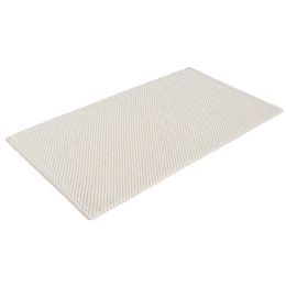 Badematte my home "Lovro, Badvorleger, Badezimmer Teppich" Gr. 1, beige (natur), H:10mm, Baumwolle, Badematten, Badematte, Badteppich, beidseitig verwendbar, auch als 3-teiliges Set