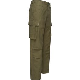Cargohose Ragwear "Merly Long Linen", Herren, Gr. 34, Normalgr&ouml;&szlig;en, gr&uuml;n (olivgr&uuml;n), Material: 65% Baumwolle, 35% Leinen, bequem lang, Hosen Cargohose Baumwollhose Stoffhose, Lange luftige Herren Hose mit vielen Taschen