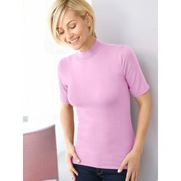 wäschepur Unterziehshirt WÄSCHEPUR, Damen, Gr. 38, lila (orchidee), 95% Modal, 5% Elasthan, Turtleneck, Unterhemden