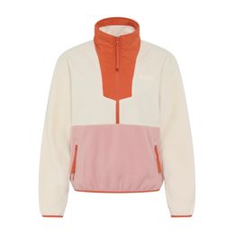 Sweatshirt Columbia "SEQUOIA GROVE 1/2 ZIP FLEECE", Damen, Gr. M, chalk, eraser pink, tuscan, Obermaterial: 100% Polyester, normal, hoch geschlossener Ausschnitt, eingesetzt,weit eingefasste Kante, Sweatshirts