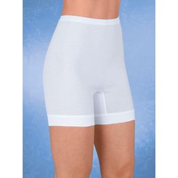 wäschepur Lange Unterhose WÄSCHEPUR, Damen, Gr. 40, weiß, 100% Baumwolle, Unterhosen