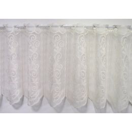Scheibengardine Stickereien Plauen "Panneau Kringel" Gr. 5, bunt, B:150cm H:60cm, Jacquard, Polyester, Gardinen