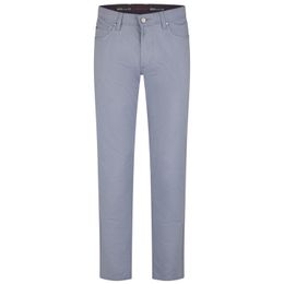Br&uuml;hl Stoffhose BR&Uuml;HL "York", Herren, Gr. 27, EURO-Gr&ouml;&szlig;en, blau, 97% Baumwolle, 3% Elasthan, unifarben, lang, Hosen Stoffhose, im klassischen 5-Pocket Style