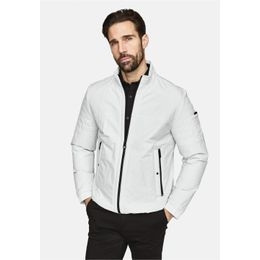 Outdoorjacke NEW CANADIAN "All Season", Herren, Gr. 60, weiß, 100% Polyester, unifarben, kurz, hoch geschlossener Ausschnitt, Jacken, mit praktischer Armtasche