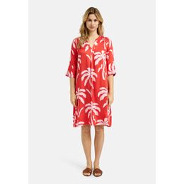 Smith & Soul Sommerkleid SMITH & SOUL, Damen, Gr. L, US-Gr&ouml;&szlig;en, chili print, Web, Material: 100% Viskose, bedruckt, gemustert, regular fit Midi, V-Ausschnitt, gerader Abschluss, Kleider Sommerkleid, mit Taschen