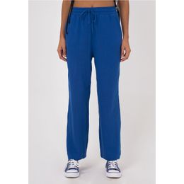 7/8-Hose FRESHLIONS "Mila", Damen, Gr. S, EURO-Gr&ouml;&szlig;en, blau, 100% Baumwolle, unifarben, lang, Hosen 7/8-Hose, im klassischen Design