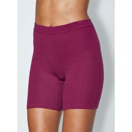wäschepur Lange Unterhose WÄSCHEPUR, Damen, Gr. 44, lila (brombeere), 100% Baumwolle, Unterhosen