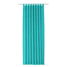 Vorhang WIRTH "Trondheim 234 g/m²" Gr. 8, blau (türkis), B:172cm H:160cm, Chenille, Polyacryl, Gardinen