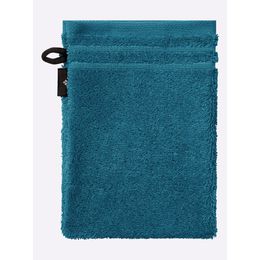 Handtuch Vossen Gr. 5, blau (petrol), B:30cm L:50cm, 100% Baumwolle, Handt&uuml;cher