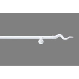 Vorhangstange GOOD LIFE "Sepa" Gr. 3, weiß, L:160cm Ø:20mm, Metall, Gardinenstangen