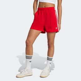 Shorts adidas originals "FIREBIRD SHORT", Damen, Gr. L, N-Gr, rot (better scarlet, weiß), Obermaterial: 100% Polyester, Hosen