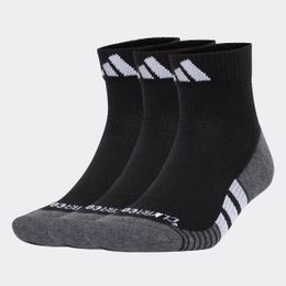 Funktionssocken adidas Performance "PRF C CC QRT 3P", Herren, Gr. S (37/39), schwarz-wei&szlig; (schwarz, wei&szlig;), Obermaterial: 55% Polyester, 42% Baumwolle, 2% Elasthan, 1% sonstige Fasern, Socken